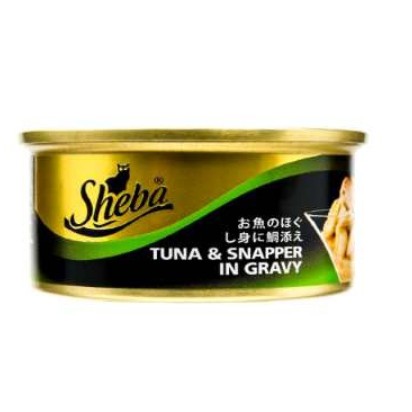 (Expiry date: 2026 onwards) SHEBA Tuna & Snapper in gravy 85g (24 in a Pack) | Shopee Malaysia