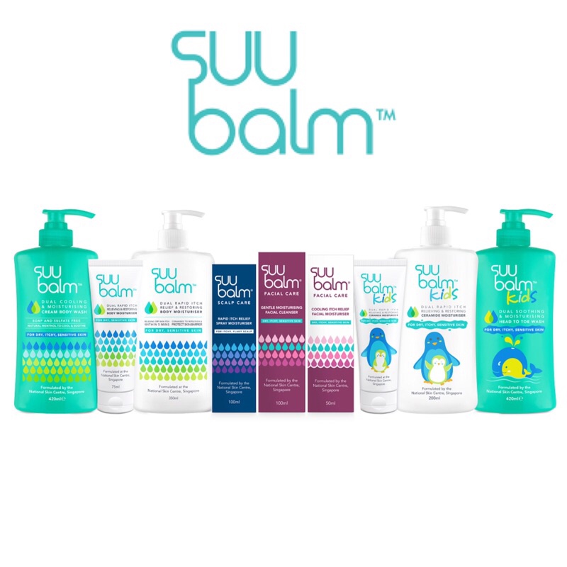 Suu Balm Facial Cleanser 100ml Body Wash 420ml 840ml KIDS body wash ...