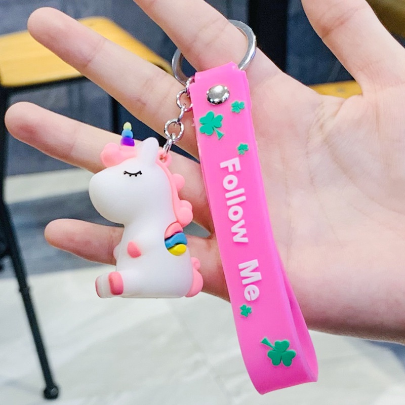 🔥Ready Stock🔥Cute Chubby Key Ring Cartoon Key Chains Portable Unicorn ...