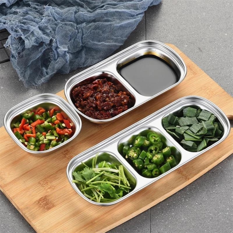Stainless Steel Parsley Spice Korean Seasoning Dish Plates/Aperitif ...