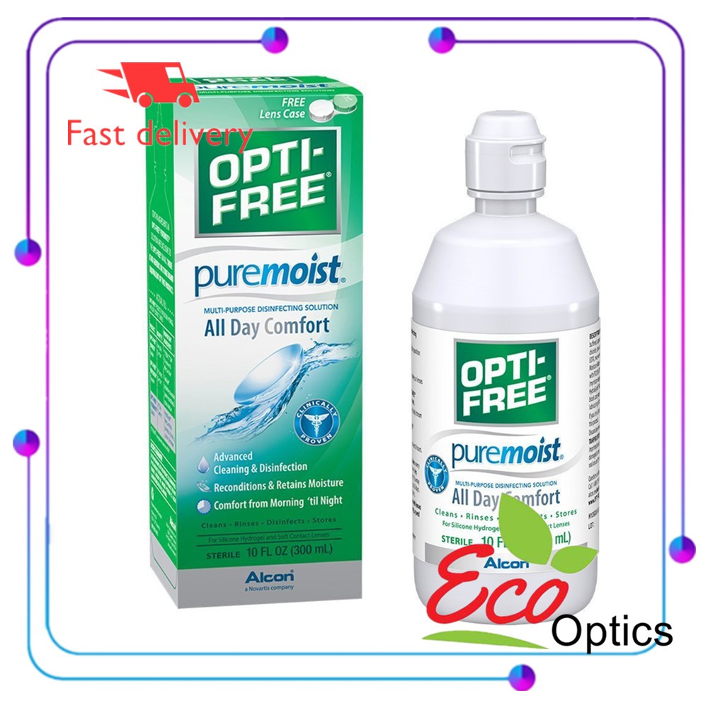 Opti Free Pure Moist 1 Bottle 300ML (Exp 2025/2) | Shopee Malaysia