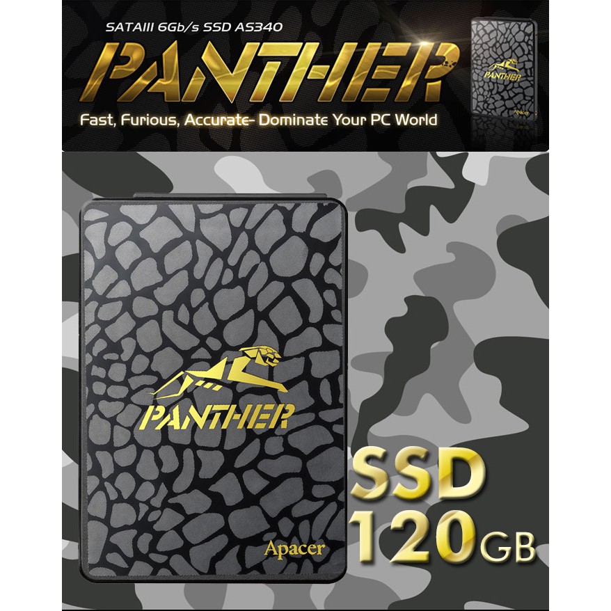 APACER AS340 PANTHER SATA III 120GB 240GB 480GB Solid State Drives ...