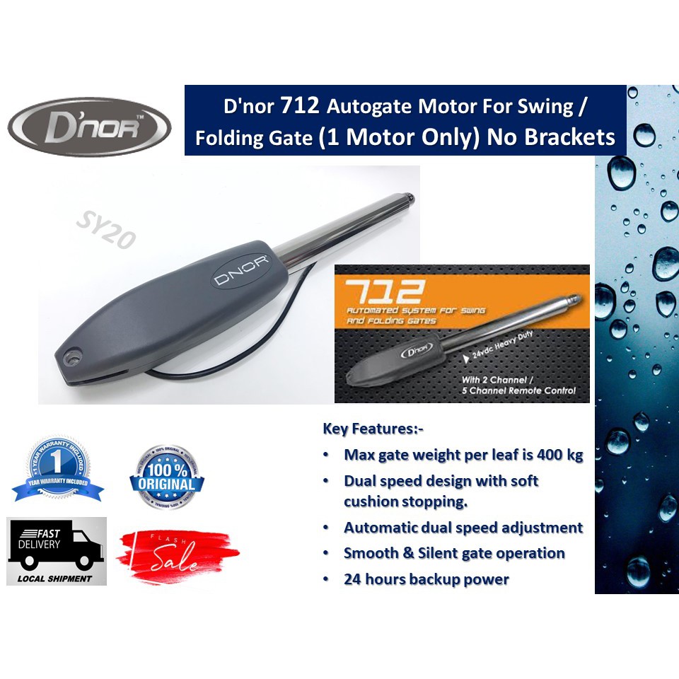Dnor Autogate D'nor 712 Heavy Duty Swing and Folding Arm Autogate (1 ...