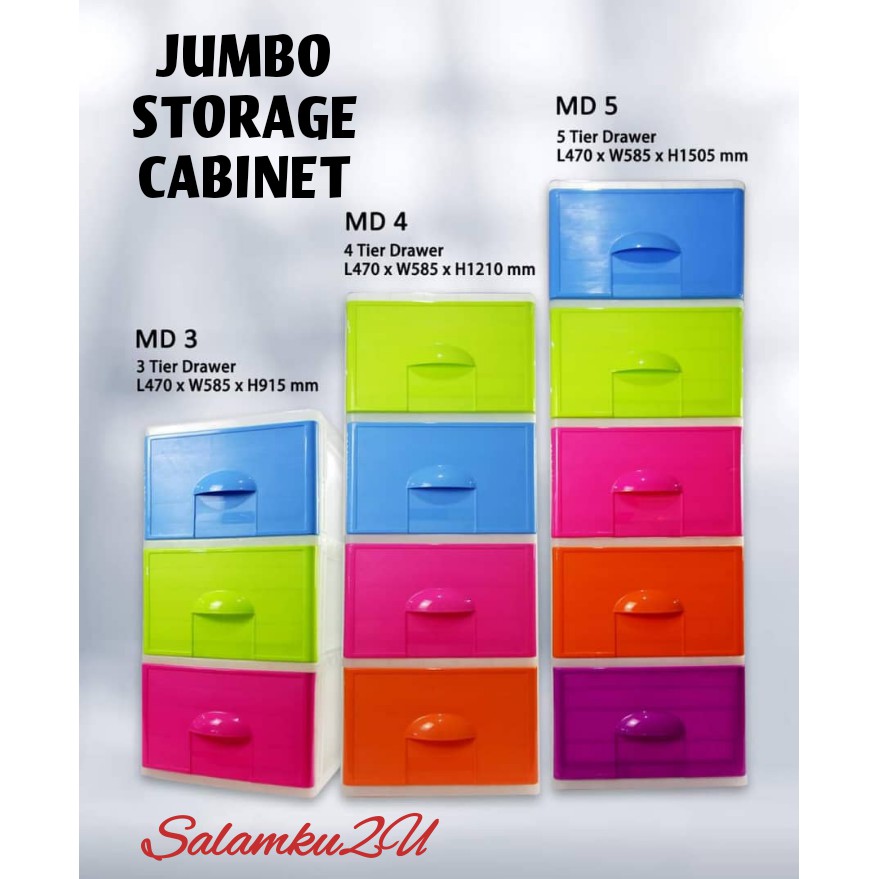 Drawer / Storage /Cabinet/LACI/KABINET ( 3Tier / 4Tier / 5Tier ...