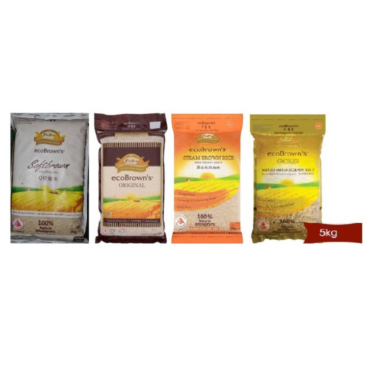 ECOBROWN BROWN RICE 5KG ECOBROWN SOFTBROWN FINE BROWN RICE 5KG(POP ...