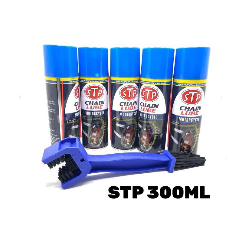 CHAINLUBE STP 300 ML + CHAIN BRUSH CHAIN LUBE SPRAY MINYAK RANTAI CHAIN ...