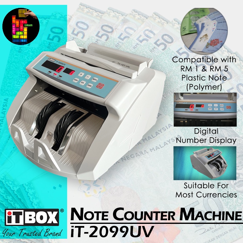 iTBOX Note Counter Machine iT-2099UV | Money Cash Counter Machine ...