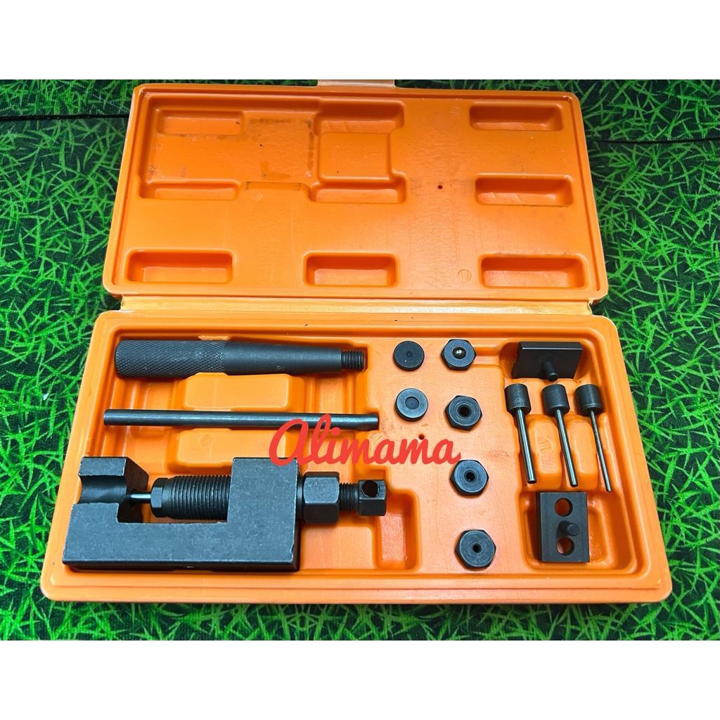 Chain Cutter Rivet Tool Set Riveting Breaker Bike Motorcycle Cam Drive ...