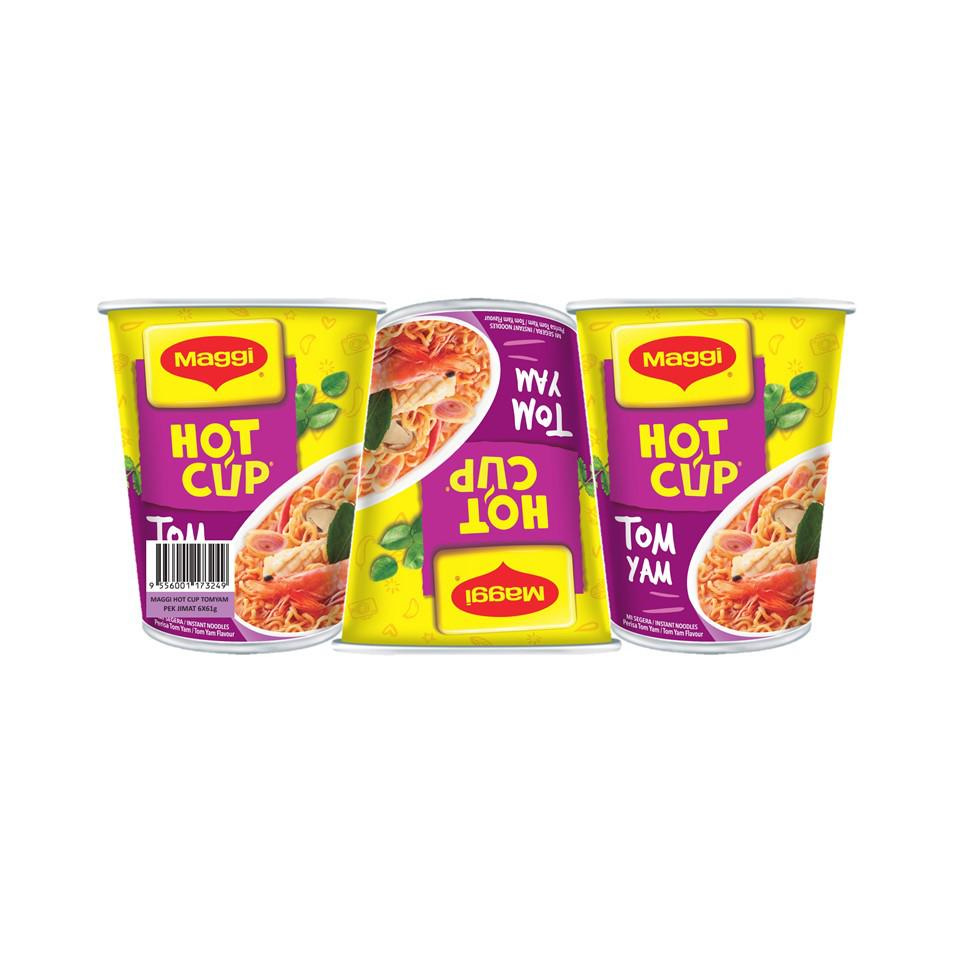 MAGGI Hot Cup Tom Yam 60g x 6 Cups (Halal) | Shopee Malaysia