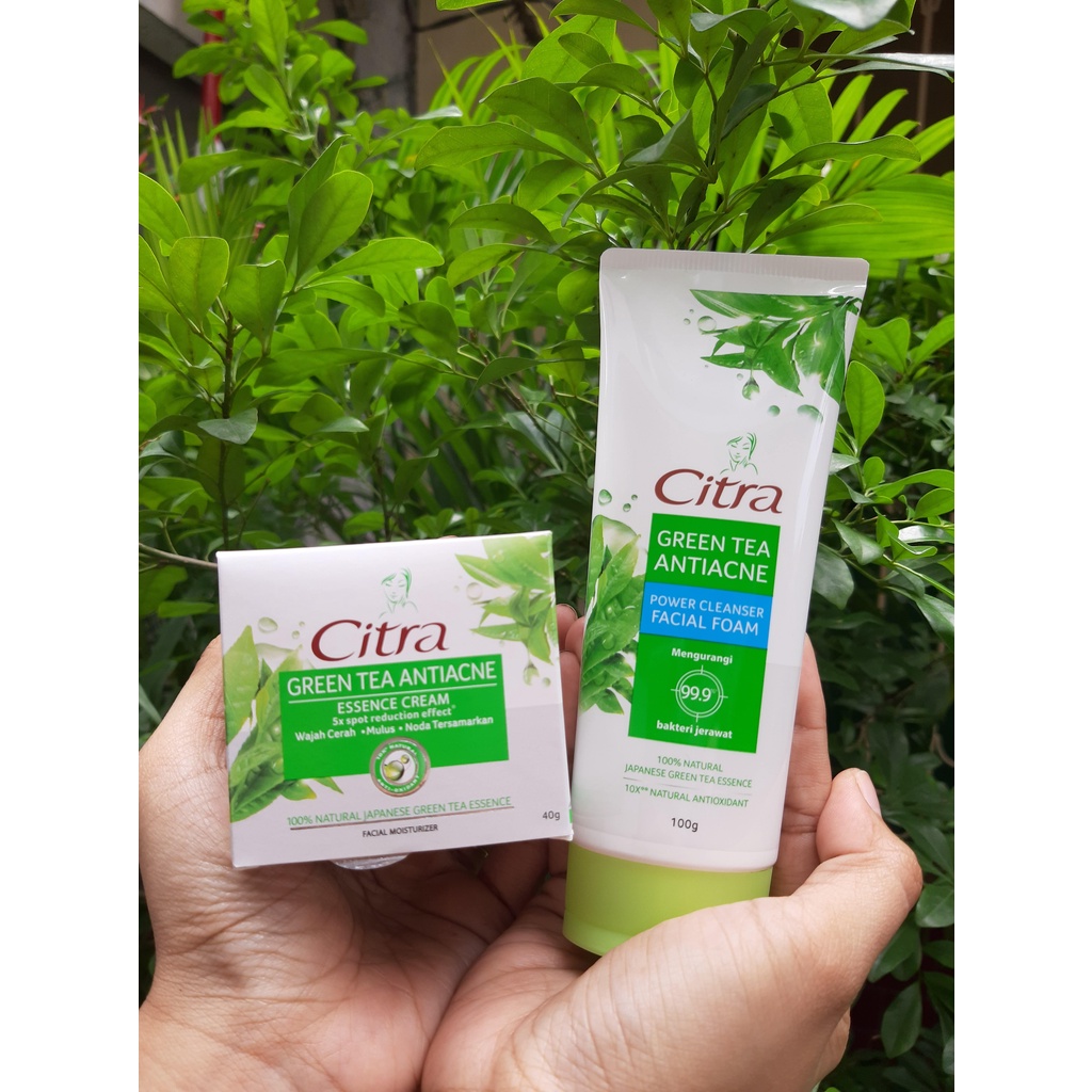 Star Package Citra Green Tea AntiAcne (cream 40g,foam100g)/ | Shopee ...