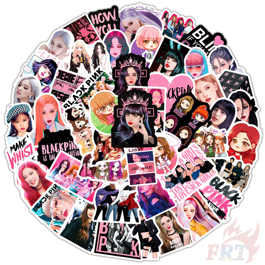 50Pcs/Set BLACKPINK Series 04 Stickers KPOP Supergirl JISOO JENNIE ROSÉ ...