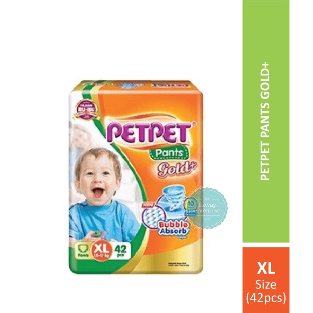 PETPET Petpet Pants Gold Jumbo M60/ L50/ XL40 / XXL32 (NEW PACKING ...