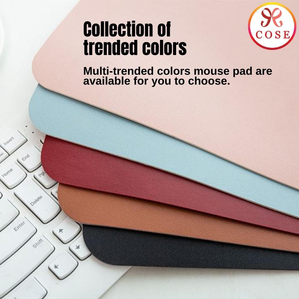 COSE PU Leather Mouse Pad Gaming Keyboard Mat Desktop Table Mat Anti ...