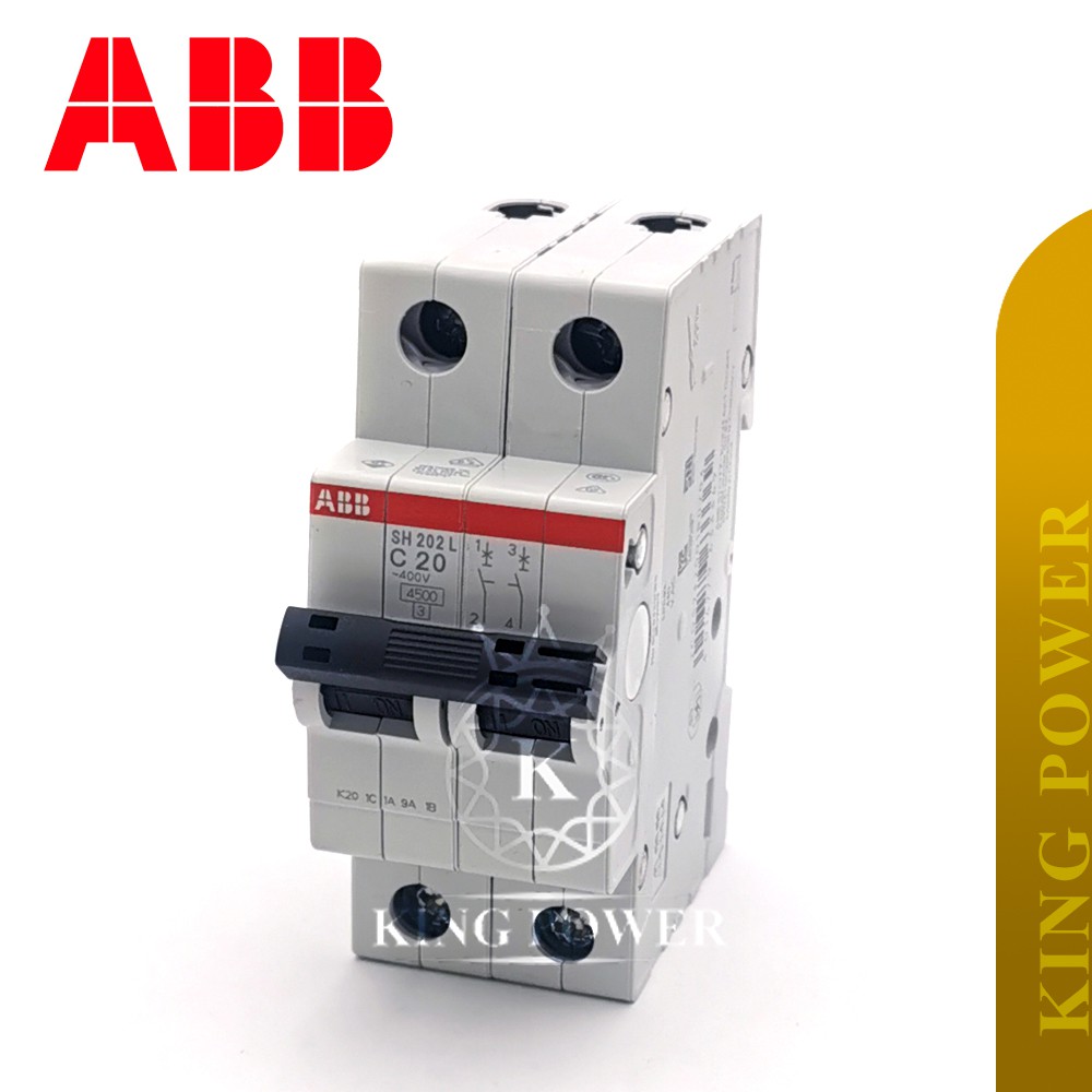 ABB SH202L 2P 6A 10A 16A 20A 32A 40A MCB 4.5KA | Shopee Malaysia