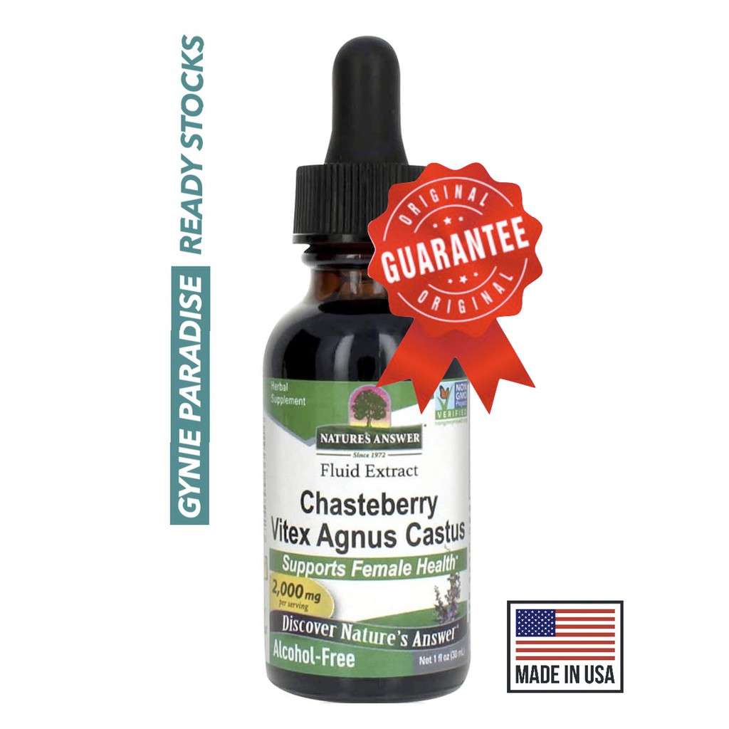 Nature's Answer, Chasteberry Vitex Agnus Castus, 2000mg liquid, Organic ...