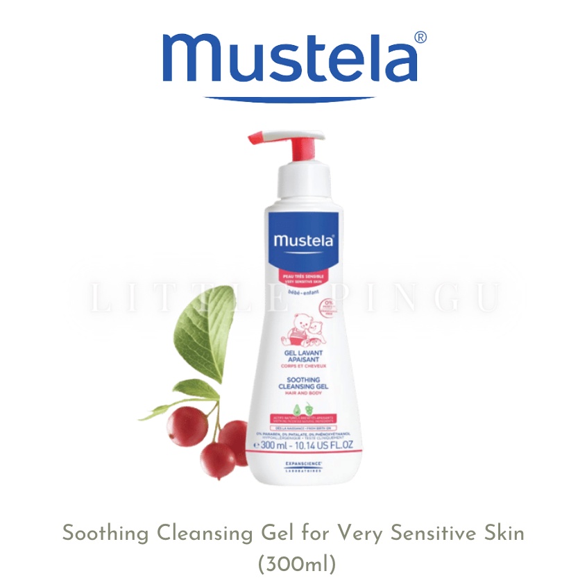 MUSTELA Soothing Cleansing Gel for Very Sensitive Skin (300ml) | Shopee ...