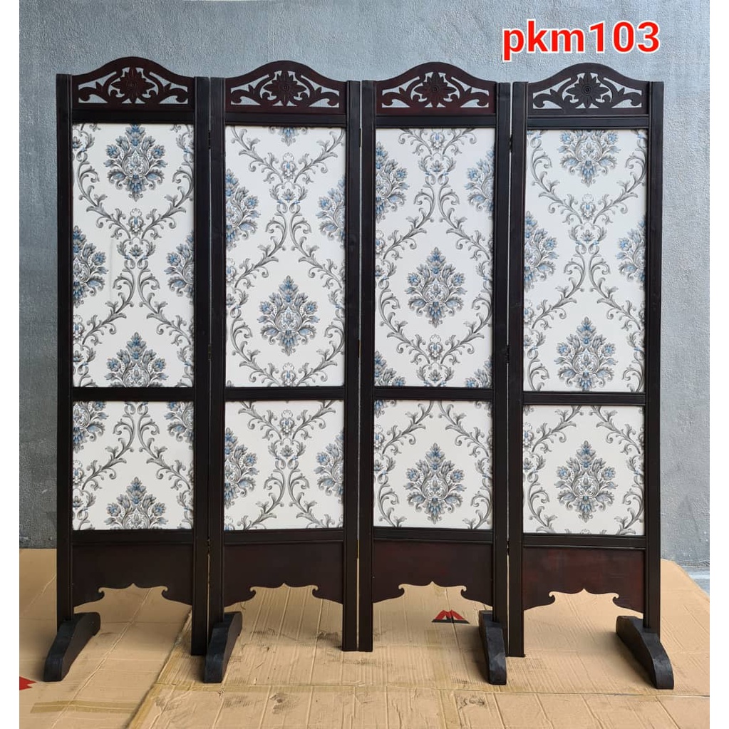 Partition Kayu / Pembahagi Ruang Kayu Original / Space divider | Shopee ...