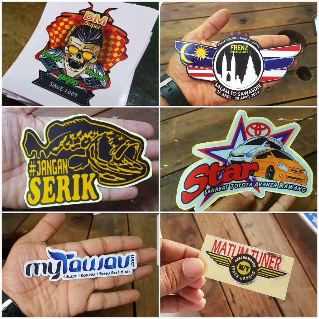 cetak sticker print sticker and cut pvc vynil uv - protection sticker ...