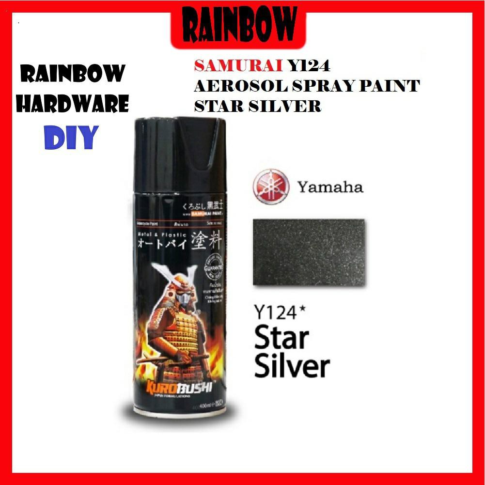 SAMURAI Y124 AEROSOL SPRAY PAINT YAMAHA STAR SILVER 400ML (SABAH DAN SARAWAK TIDAK BOLEH POST ...