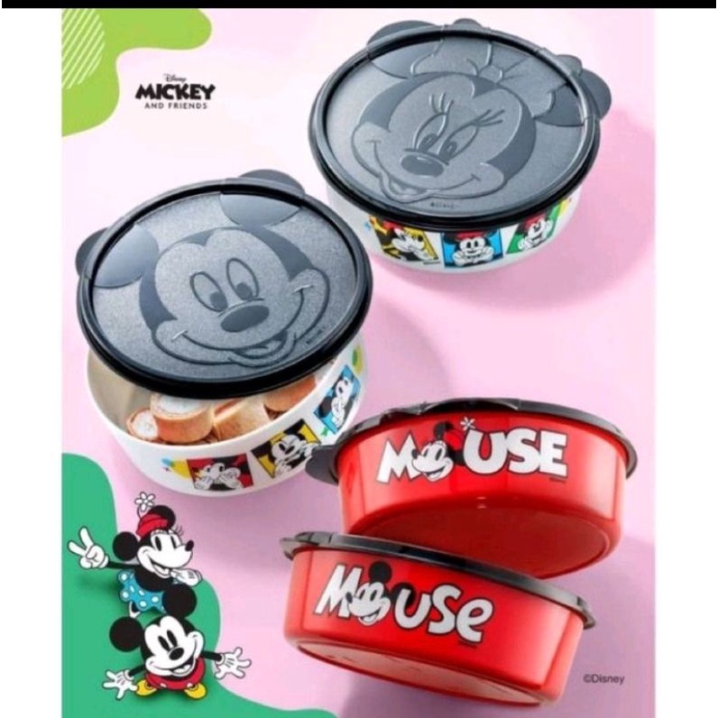 TUPPERWARE MICKEY MOUSE MINNIE MOUSE CONTAINER / KIDS CONTAINER / LUNCH ...