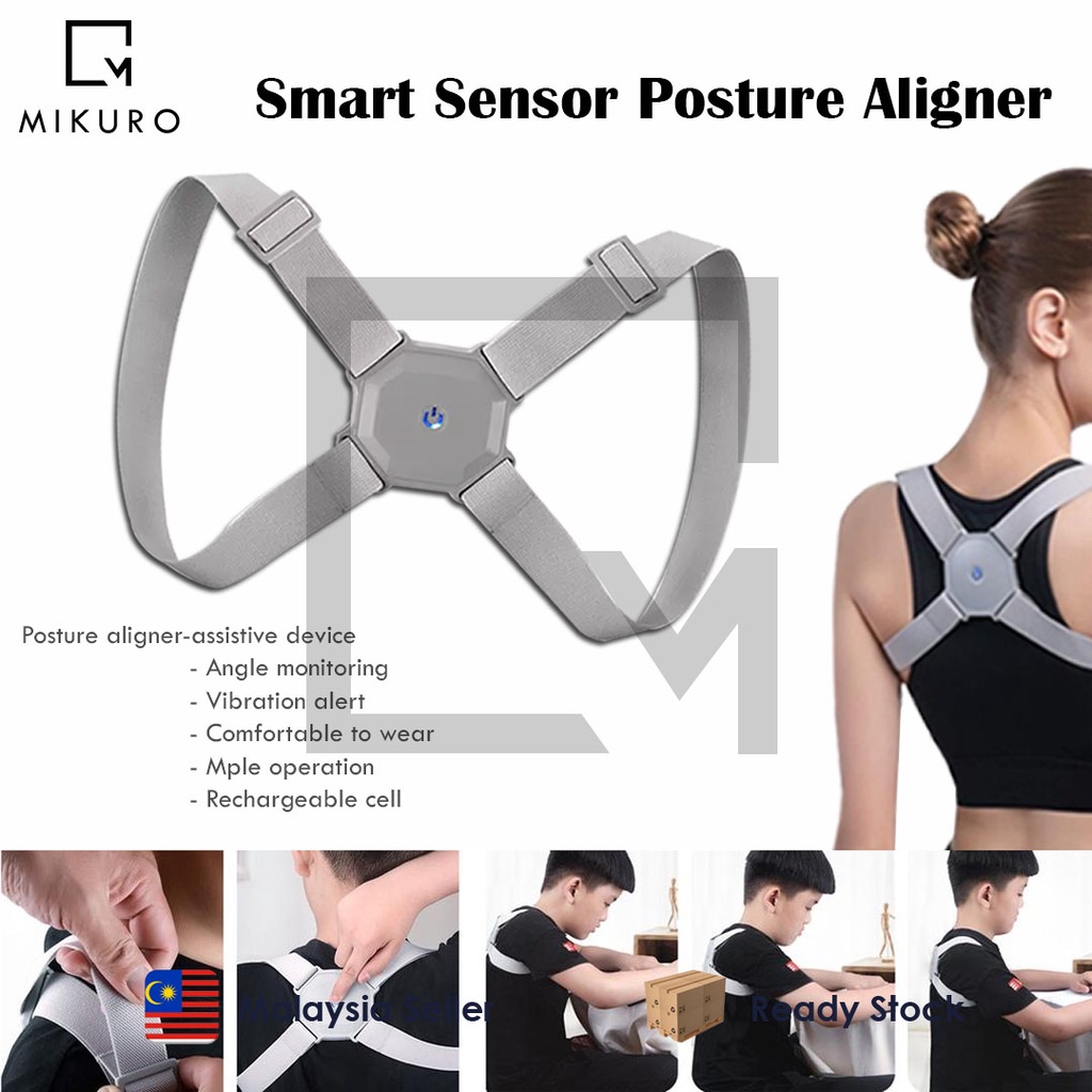 Sensor Posture Aligner Reminder To Correct Kyphosis Sitting Posture ...