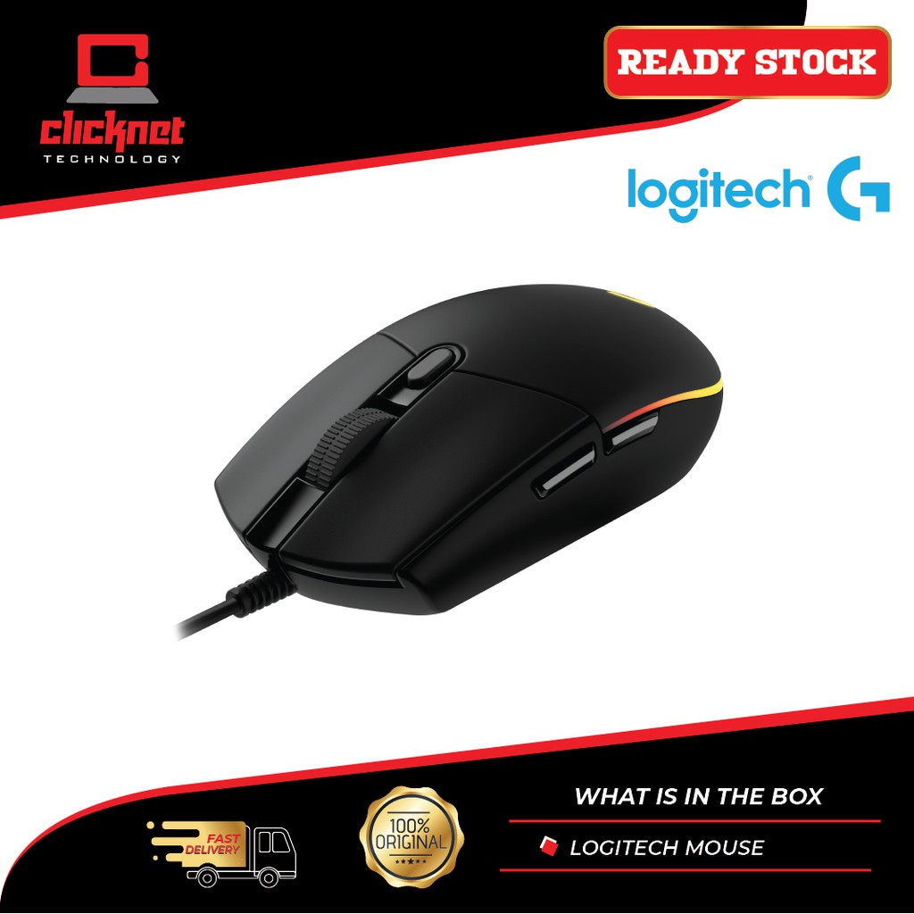 Logitech G102 Prodigy LIGHTSYNC RGB 6 Button Gaming Mouse (Black) | Shopee Malaysia