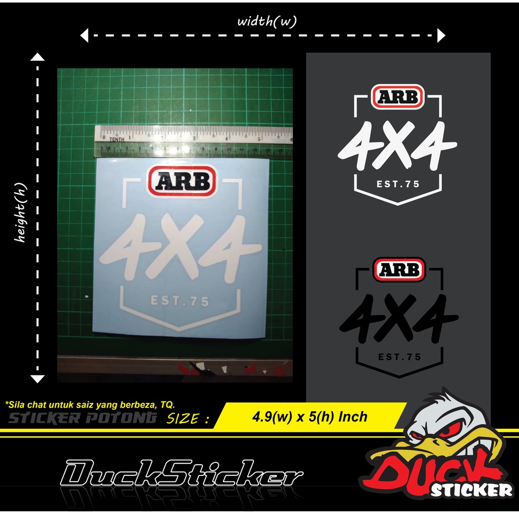 ARB 4X4 STICKER 1PCS #cuttingsticker #4x4 #4wd #nissan #mitsubishi # ...