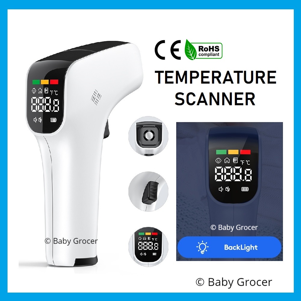Surcom Infrared Temperature Thermometer Food Forehead Thermometer Baby ...
