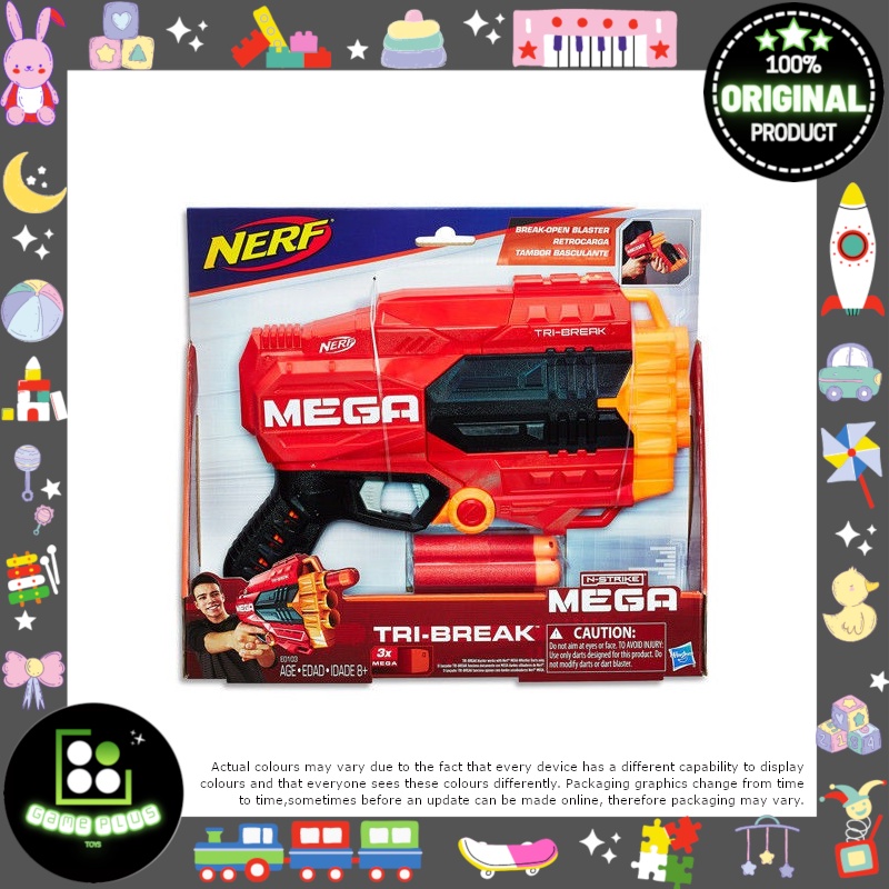 Hasbro Nerf N-Strike Mega Tri-Break Blaster | Shopee Malaysia