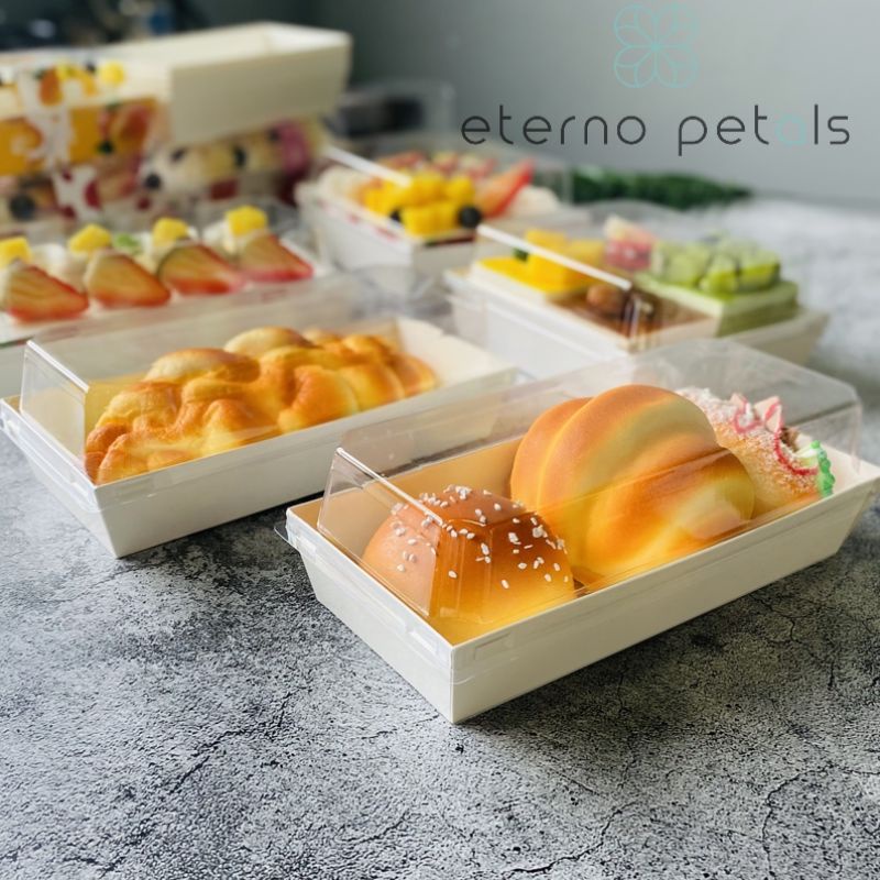 50pcs |Bekas Kuih Raya Bento Sandwich box Cake |Food Box |Dessert Box ...