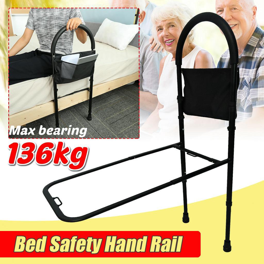 Iron Get Up Handle Secure Bed Rail Bedroom Safety Fall Prevention Aid ...