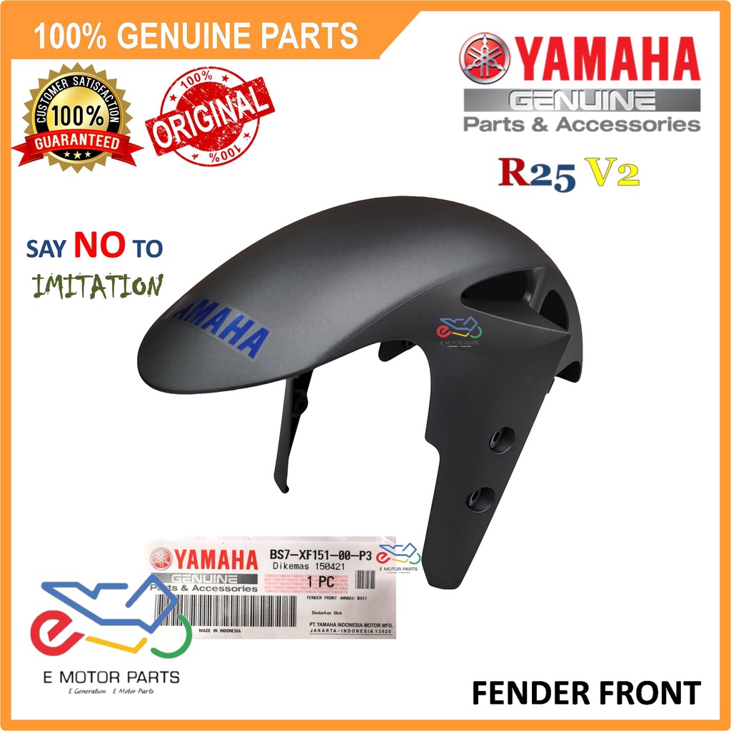 YAMAHA R25 V2 FENDER FRONT MUD GUARD DEPAN MNM3 MBL2 -[100% ORIGINAL ...