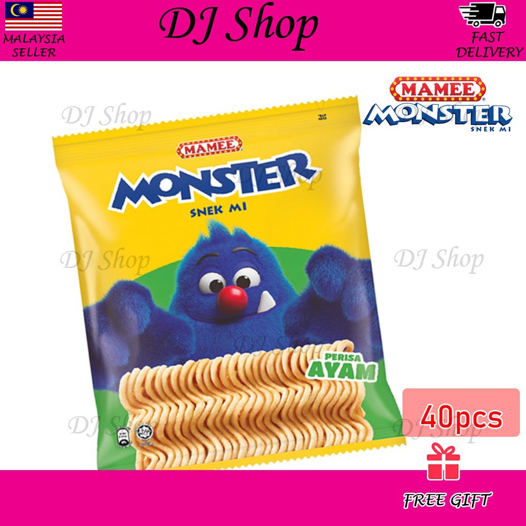 MAMEE MONSTER SNEK MI. 25G X 30PCS BBQ CHILDHOOD GULA-GULA RAYA HALAL ...