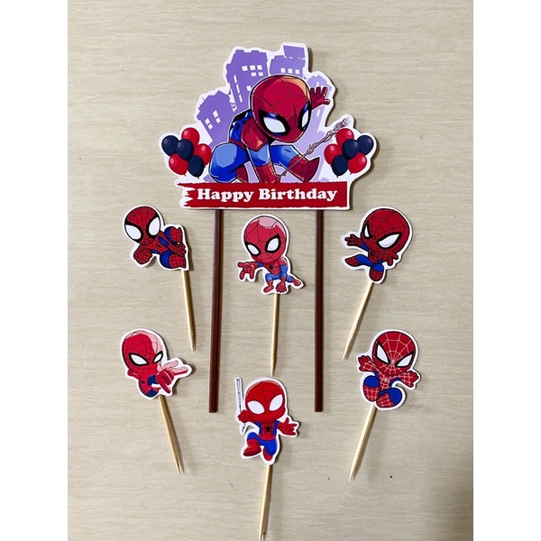 SPIDERMAN TOPPER 001 / SPIDERMAN CAKE TOPPER 001 / SPIDERMAN CAKE ...