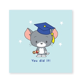 Glisterz 3D Mini Greeting Card - Tom and Jerry Chibi Graduation Card ...