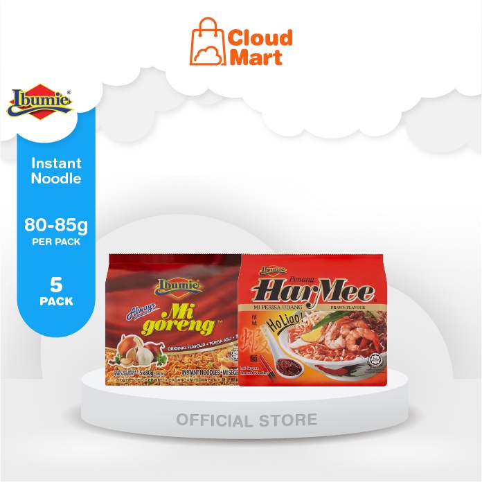 Ibumie MI GORENG 5x80g Original / Ibumie HARMEE 5x85g Harmee | Shopee ...