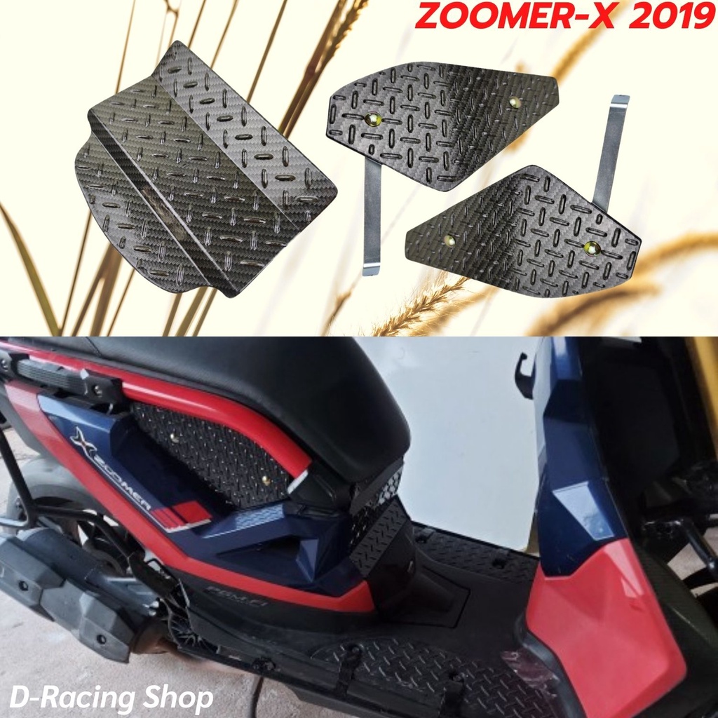 Under Seat Cover ZOOMER X 2019 Kevlar Color Honda ZOOMER-X | Shopee ...