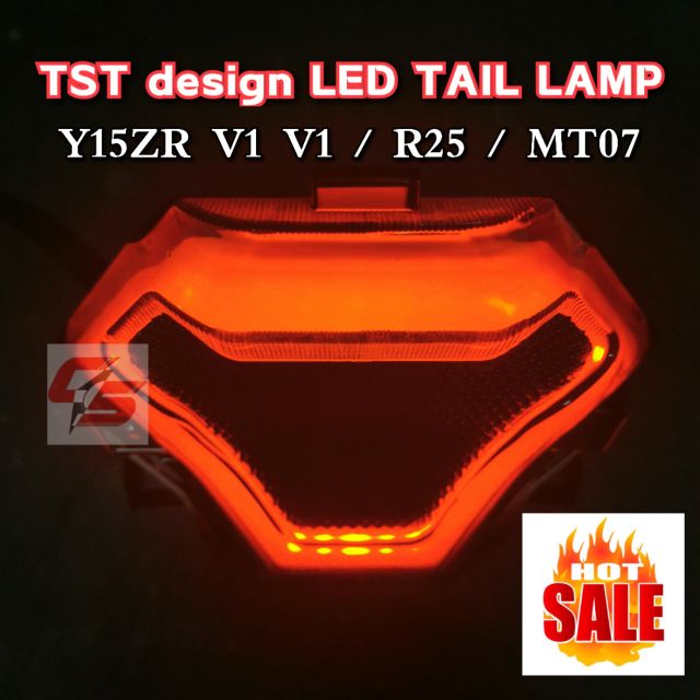 Y15 Y15ZR V1 V2 / R25 / MT07 TST design TAIL LAMP with Running Signal 3 ...