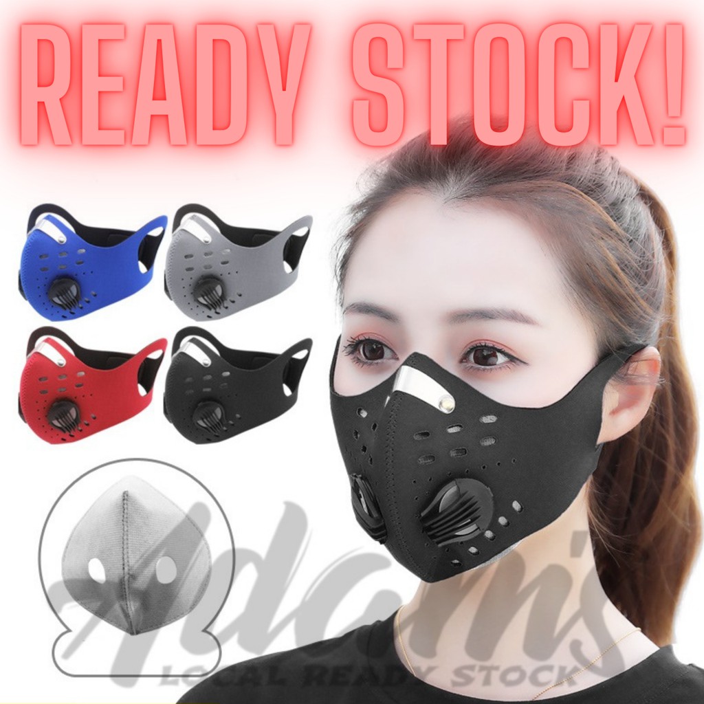 PM2.5 Dust Mask With Filter Anti-Pollution Bike Cycling Sport Bicycle ...