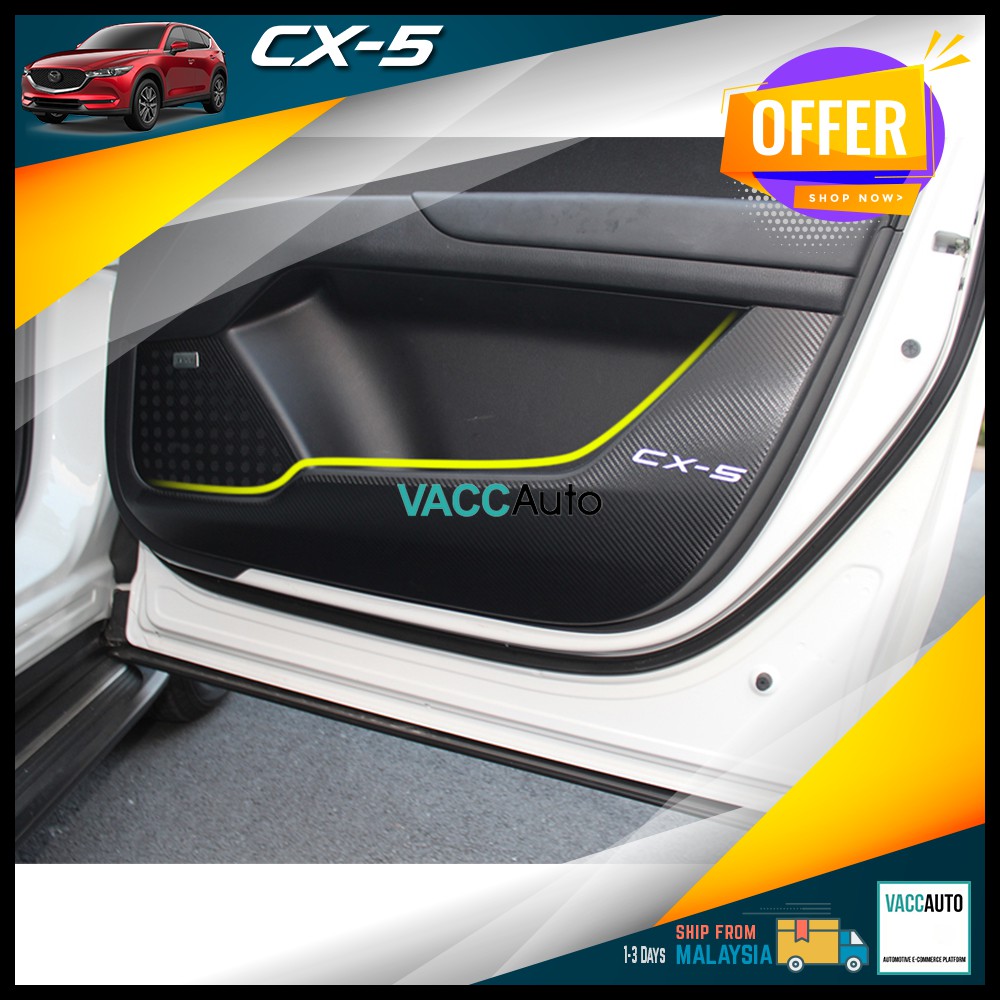 Mazda CX5 CX-5 (2nd Gen) 2018 - 2024 Door Panel Protector Sticker ...