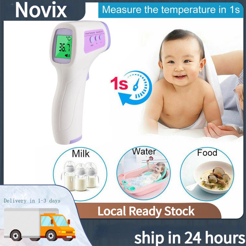 Novix Local Ready stock Digital Infrared Thermometer Gun Temperature ...