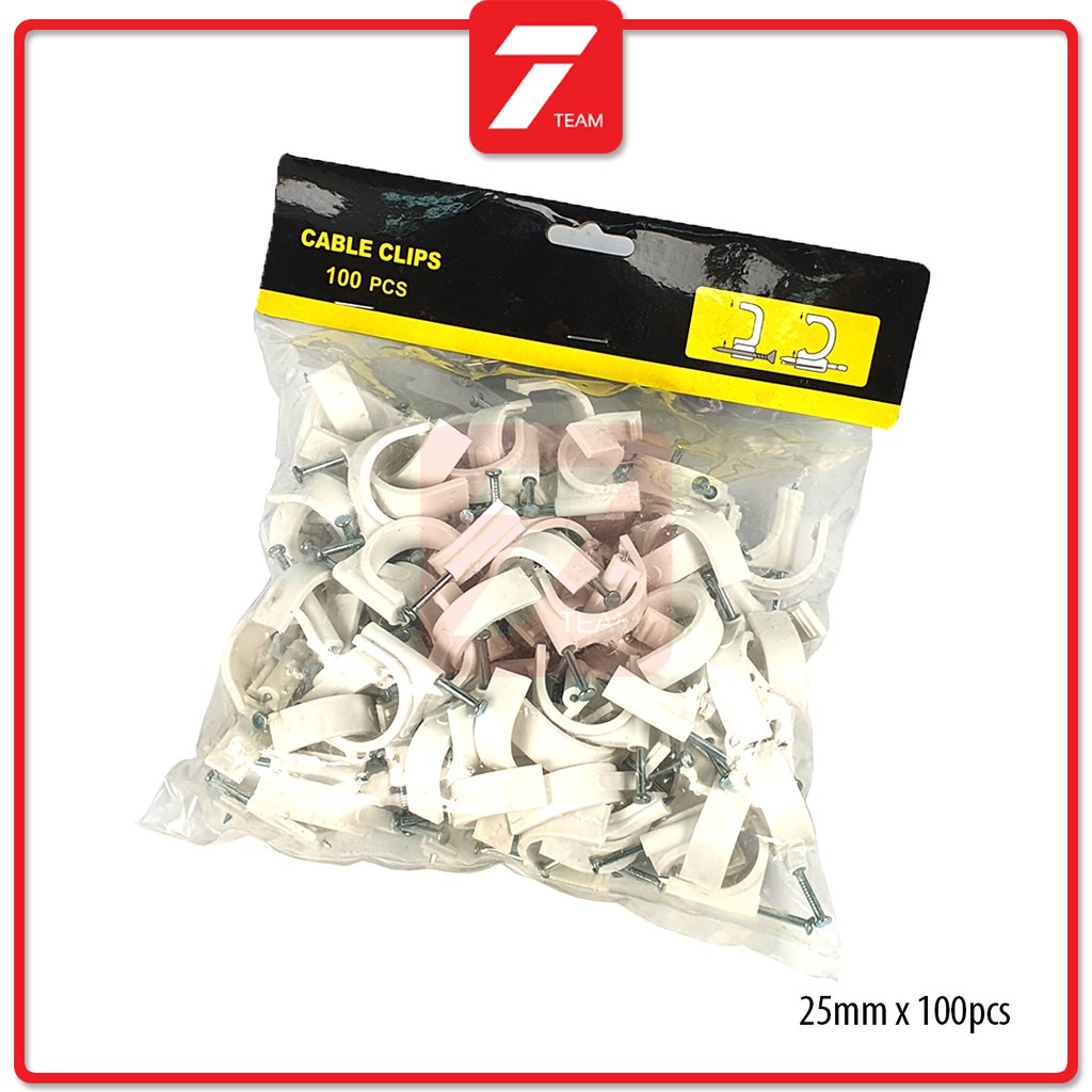 25mm PVC Cable U clip / Wall wire clip | Shopee Malaysia