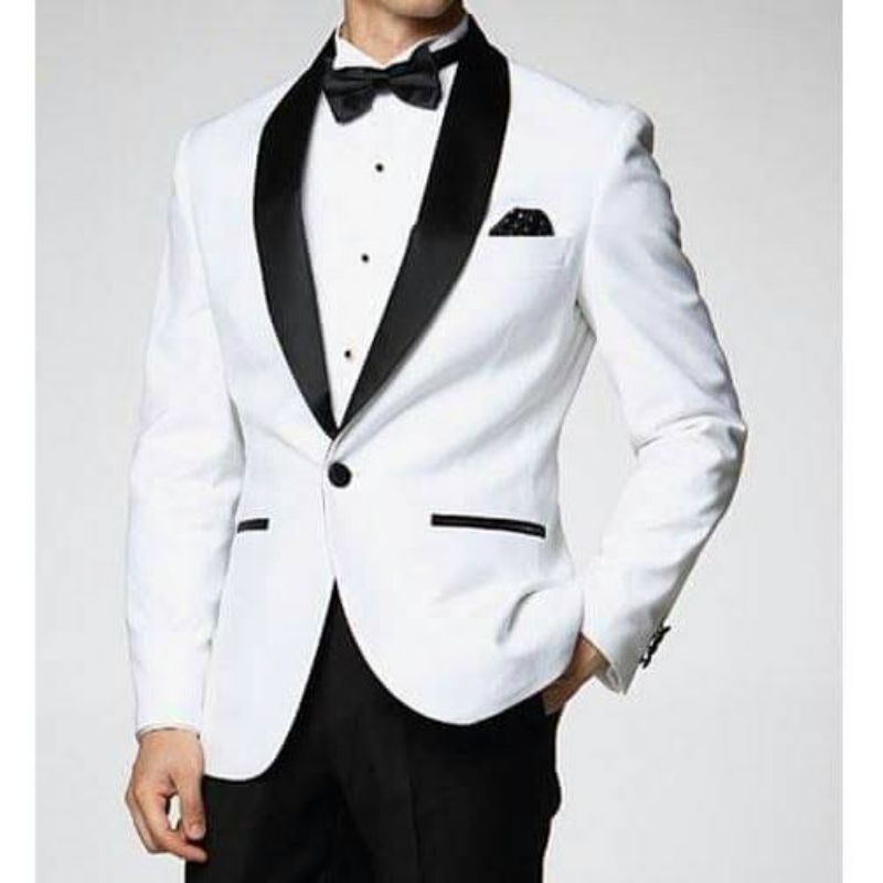 PRIA PUTIH Jas Men White JAS White Men BLAZER Men White | Shopee Malaysia