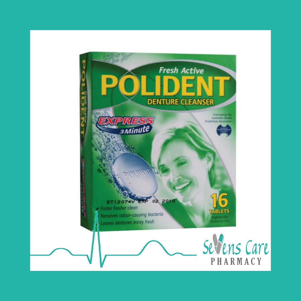 POLIDENT DENTURE CLEANSER (16 Tabs + 2 Tabs) | Shopee Malaysia