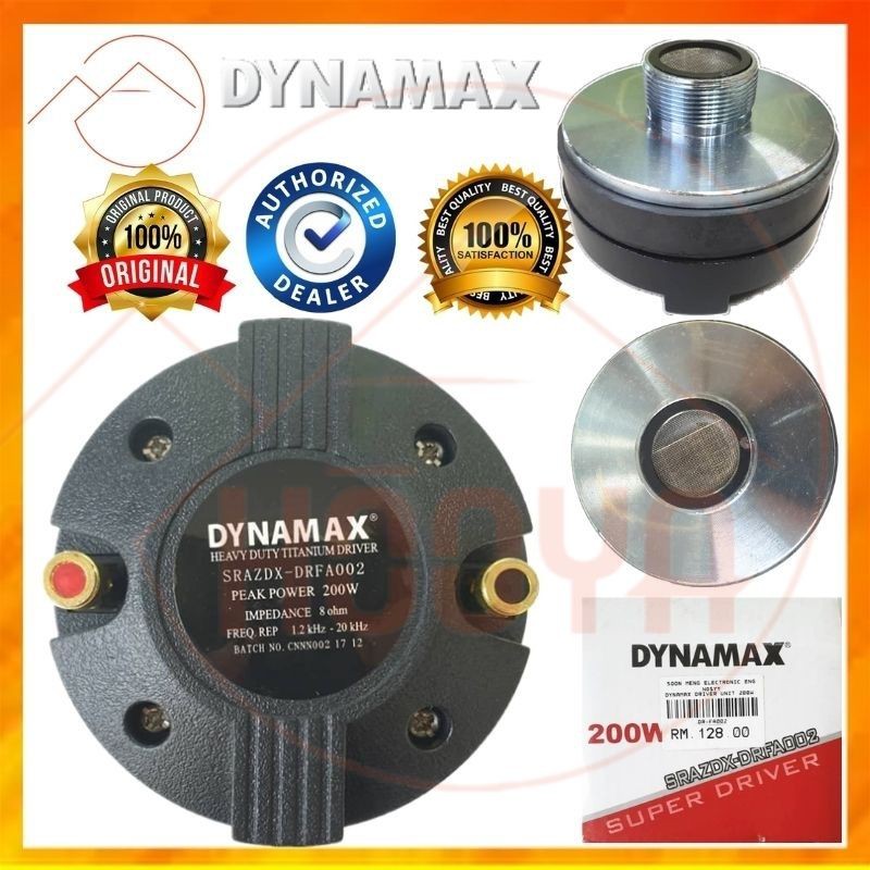 DYNAMAX SPEAKER TWEETER DRIVER MAGNET 220W DRFA003 / 200W DRFA002 ...