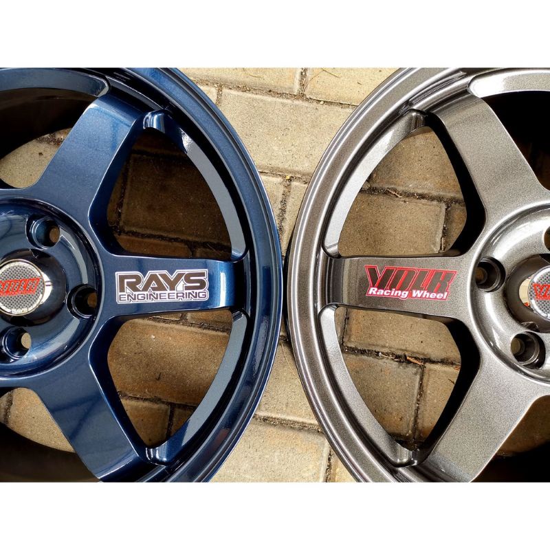 STICKER CUTTING RIM VOLK RAYS TE37 1set(8pcs)/Te37 Thailand Auto Option ...