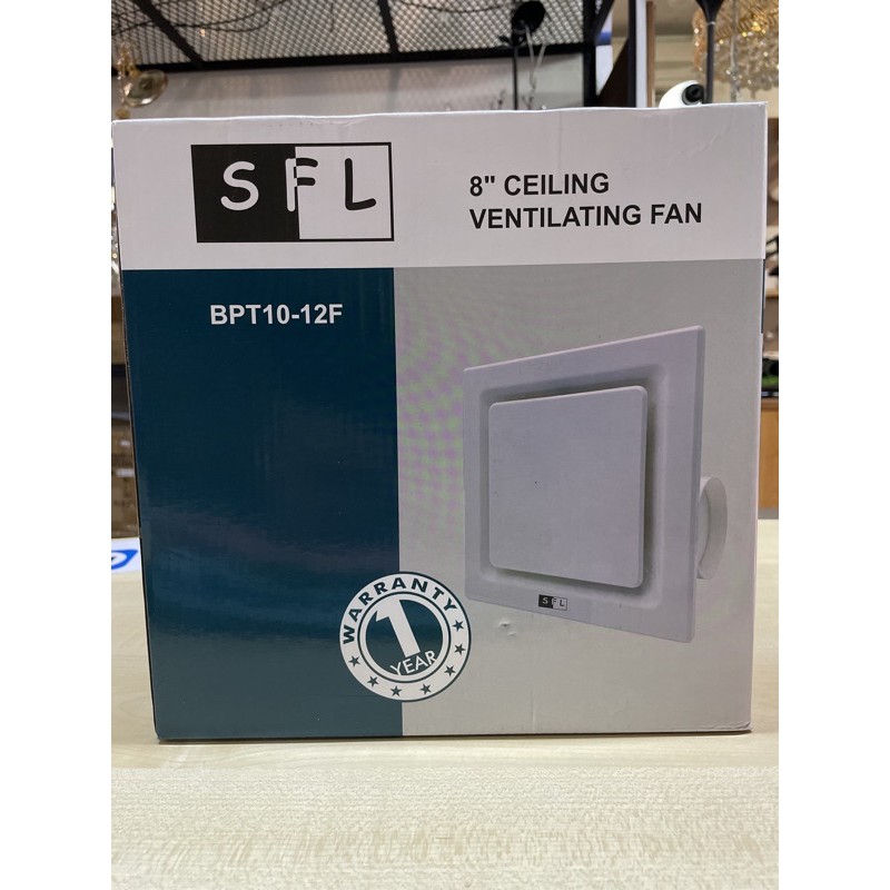 [SIRIM] SFL 8'' Ceiling Ventilation Fan Exhaust Fan (Round/Square ...