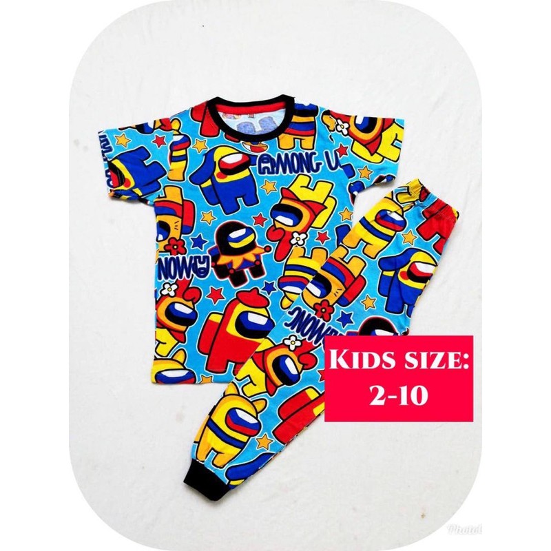 Pyjamas kids Among us (tag2-18) | Shopee Malaysia