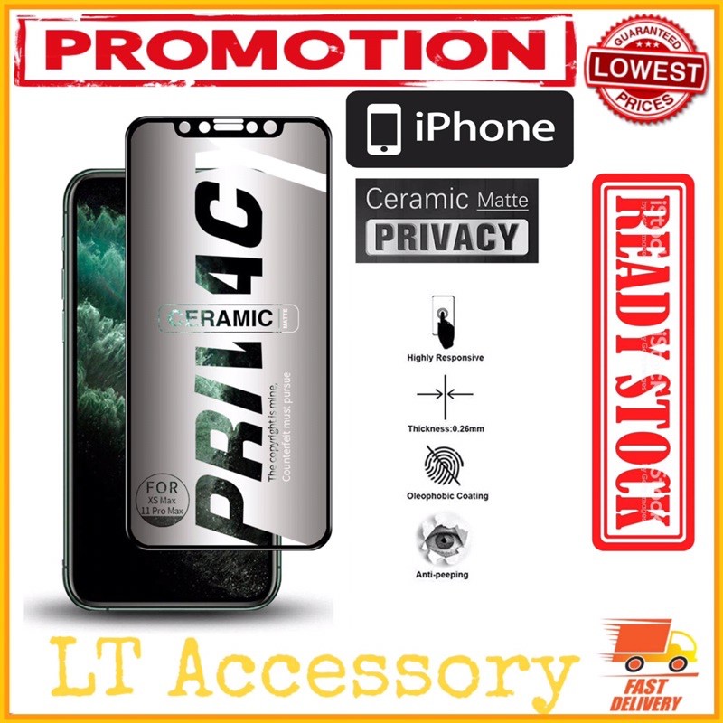 🔥NEW Ready Stock🔥 IPHONE Tempered Glass Screen Protector / CERAMIC ...