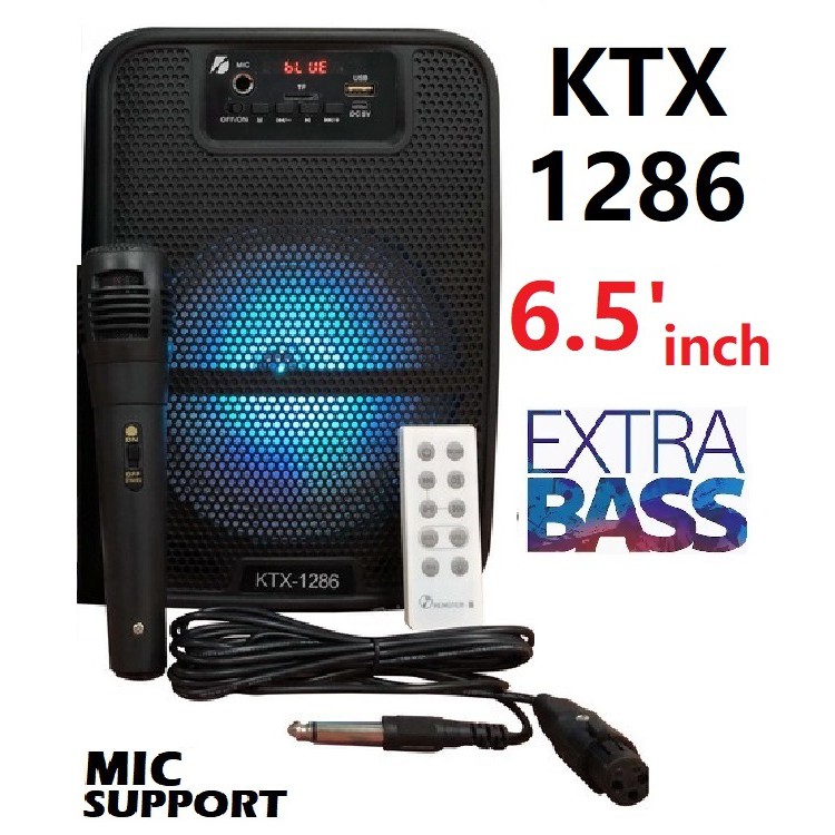 [KTX-1286] Wireless Portable Bluetooth Speaker With Led Light With Mic ...